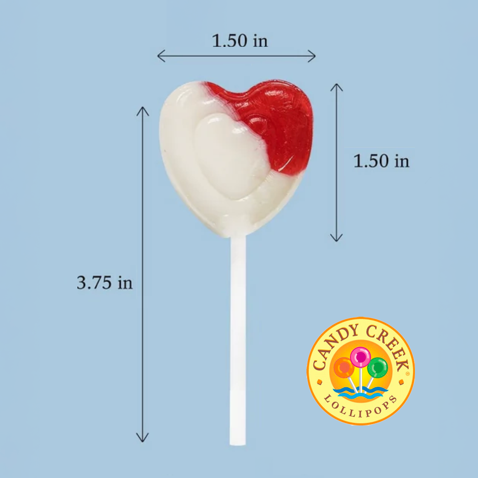 Heart Lollipops, Bulk 5lb Carton – candycreek.com